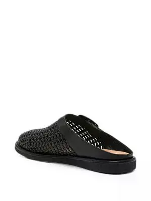 ADRIANNA FERETTI Woven Buckle-fastening Mules