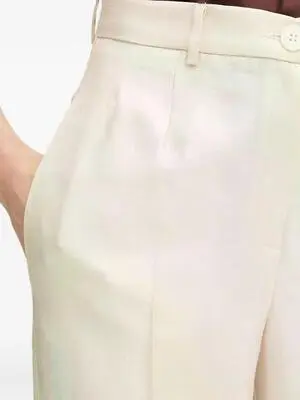 HAVEONE Pressed Crease Wide-leg Trousers
