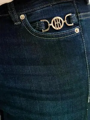 FRACOMINA Logo Plaque Flared Jeans