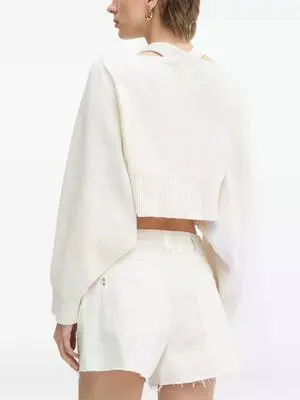 HAVEONE Cold-shoulder Halterneck Sweater