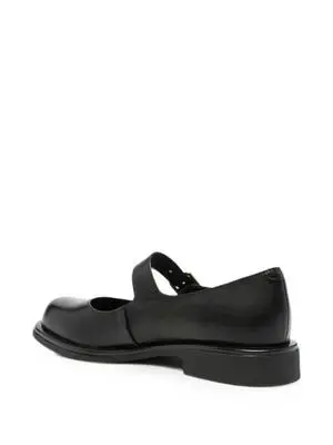 ADRIANNA FERETTI Leather Pumps With Buckle Strap