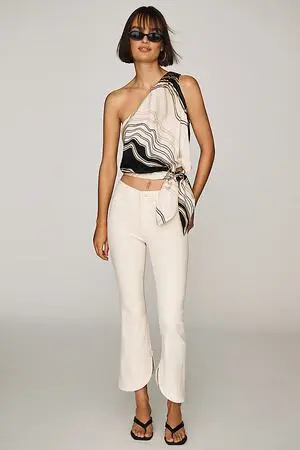 Maeve One-shoulder Silken Tie Top
