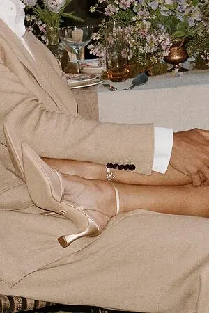 Anthropologie Badgley Mischka Yordan Ankle-strap Pumps - Neutral