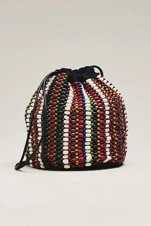Anthropologie The Great. Beaded Cched Bucket Bag