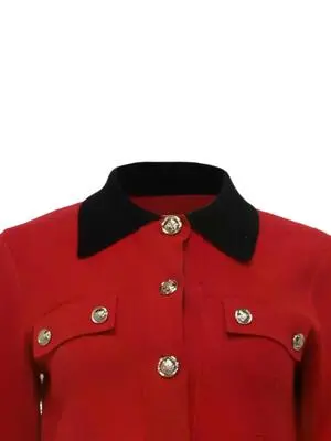 Sandro Contrast Collar Button-down Jacket