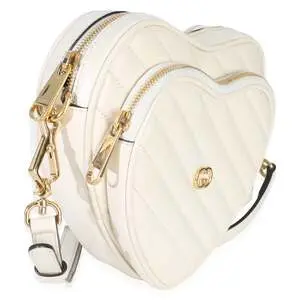 Gucci Mystic Matelasse Calfskin Diagonal Interlocking G Heart Shoulder Bag