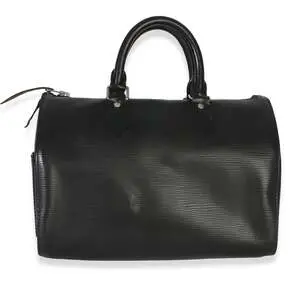 LOUIS VUITTON Epi Leather Speedy 30 Top Handle Bag - Black