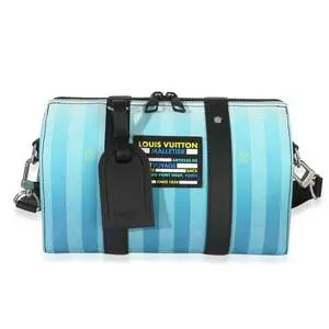 LOUIS VUITTON Gradient Damier Stripes City Keepall Shoulder Bag - Blue