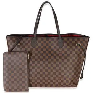 LOUIS VUITTON Damier Ebene Canvas Neverfull Gm Tote - Brown