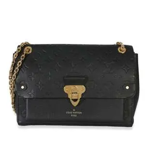 LOUIS VUITTON Monogram Empreinte Vavin Mm - Black
