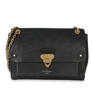 LOUIS VUITTON Louis Vuitton Monogram Empreinte Vavin MM Black