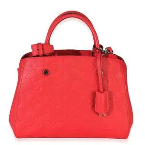 LOUIS VUITTON Poppy Empreinte Montaigne Bb - Red