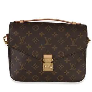 LOUIS VUITTON Monogram Canvas Pochette Metis - Brown