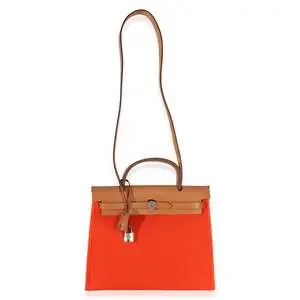 Hermès Herbag Zip 31 Pm Phw - Orange