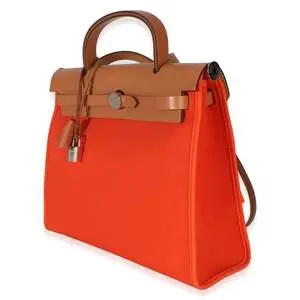 Hermès Herbag Zip 31 Pm Phw - Orange
