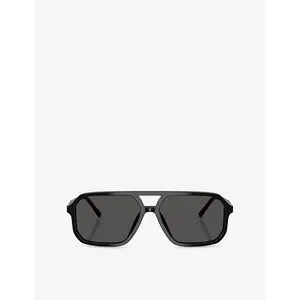 Dolce & Gabbana Dg4541 Square Frame Acetate Sunglasses - Black