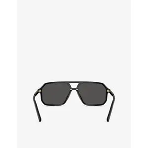 Dolce & Gabbana Dg4541 Square Frame Acetate Sunglasses - Black