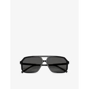 Dolce & Gabbana Dg4541 Square Frame Acetate Sunglasses - Black
