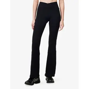 Bo+tee Soft Active V-waist Flared Leggings - Black