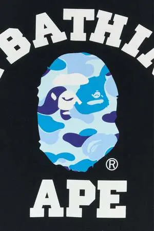 A BATHING APE Slate Cotton Abc Camo Collage T-shirt