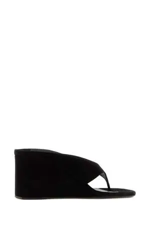 Alaïa Suede Thong Mules