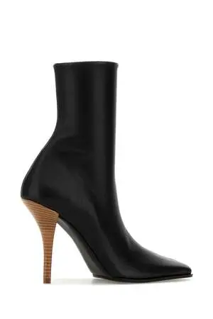 Alaïa Leather Ankle Boots