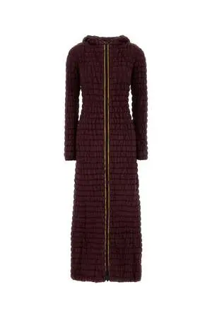 K-WAY Burgundy Nylon Prudence Padded Jacket