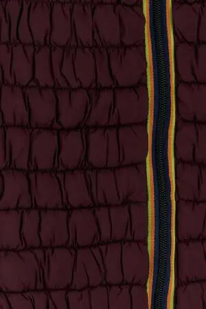 K-WAY Burgundy Nylon Prudence Padded Jacket