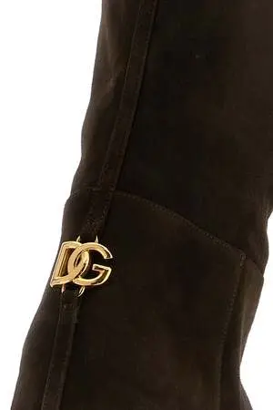 Dolce & Gabbana Chocolate Suede Boots