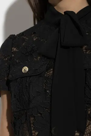 SELF-PORTRAIT Lace Top With Pockets