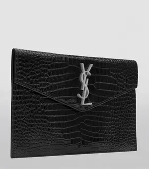 Saint Laurent Uptown Leather Clutch Bag