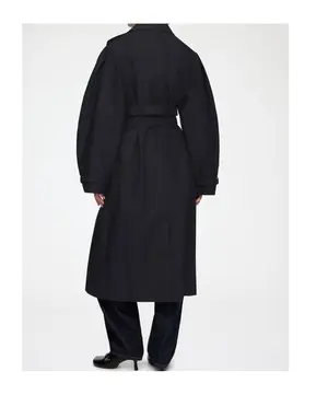 GANNI Double-belted Trench Coat