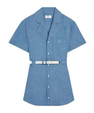 Celine Dress In Cotton Denim
