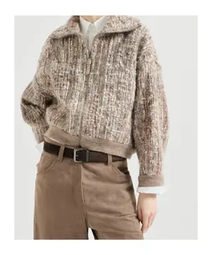 Brunello Cucinelli Embellished Zip-up Jacket