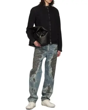 DIESEL® D-glory Denim Moto Jacket