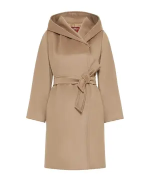 Max Mara Max Mara Studio Broadcloth Robe Coat Camel