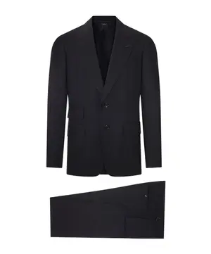 TOM FORD Shelton Bi-stretch Single-breasted Suit - Black