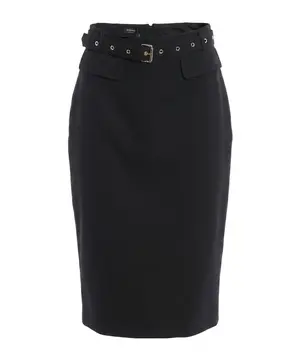 Pinko Belted Midi Skirt