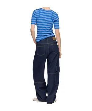 GANNI Audri Seam-detailed Cargo Jeans