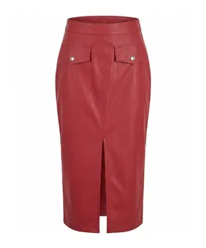 Pinko Back Slit Midi Skirt
