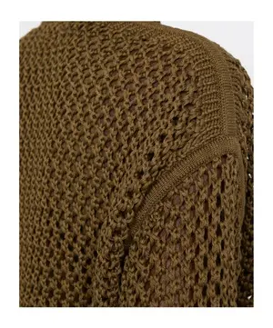 Max Mara Cotton Cordonnet Cardigan Kaki