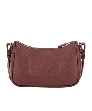 Emporio Armani Pebbled Shoulder Bag With A Zip Closure And Adjustable Strap