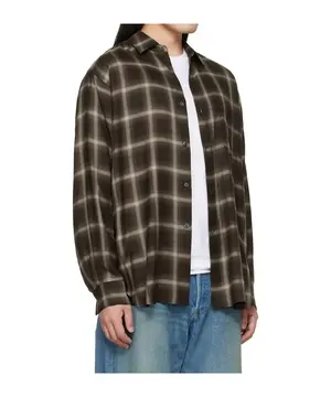 SSSTEIN Plaid Loose Long Sleeve Shirt