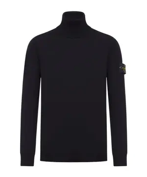 Stone Island Logo-detail Sweater - Black