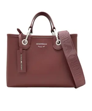 Emporio Armani Shopper Bag With Detachable Strap - Red