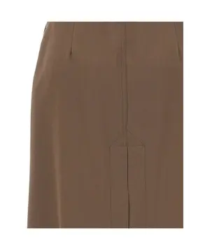 MAISON MARGIELA Wrap Midi Skirt - Brown