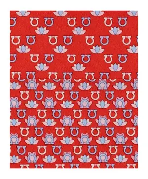 FERRAGAMO Frog Print Silk Tie