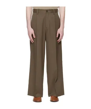 SSSTEIN Wool Casual Pants - Brown