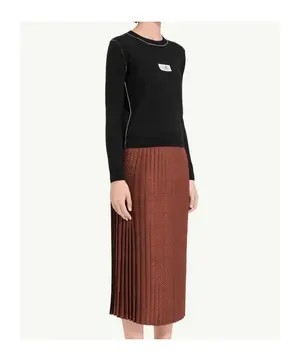 MAISON MARGIELA Contrast Trim Wool Blend Knit Jumper