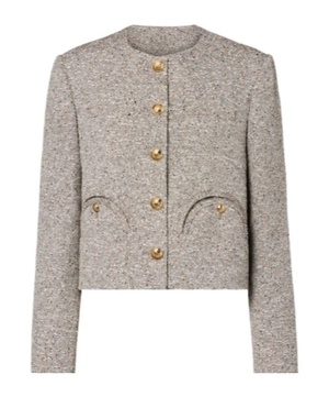 BLAZÉ MILANO Cropped Tweed Jacket - No